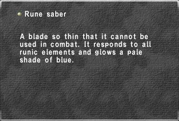 Rune saber | FFXIclopedia | Fandom