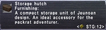 Storage Hutch | FFXIclopedia | Fandom