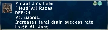 Zoraal Ja's Helm | FFXIclopedia | Fandom