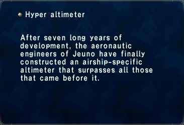 Hyper Altimeter | FFXIclopedia | Fandom