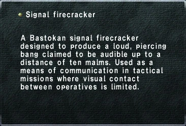 Signal Firecracker | FFXIclopedia | Fandom