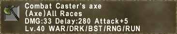 Combat Caster's Axe | FFXIclopedia | Fandom