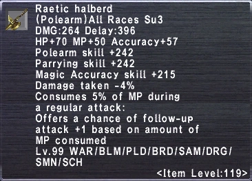 Raetic Halberd | FFXIclopedia | Fandom