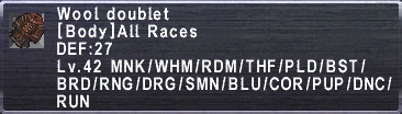 Wool Doublet | FFXIclopedia | Fandom