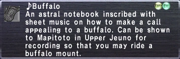 ♪Buffalo | FFXIclopedia | Fandom