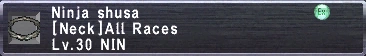 Ninja Shusa | FFXIclopedia | Fandom
