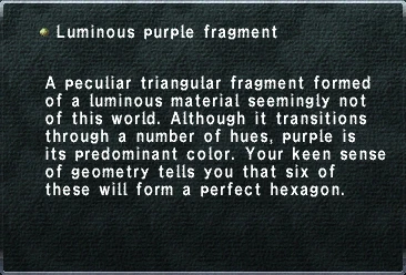 Luminous Purple Fragment | FFXIclopedia | Fandom
