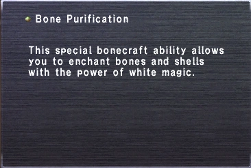Bone Purification | FFXIclopedia | Fandom