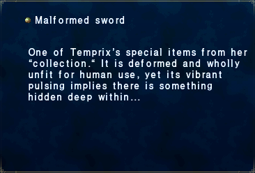 Malformed sword | FFXIclopedia | Fandom
