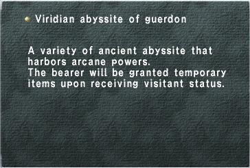 Viridian Abyssite of Guerdon | FFXIclopedia | Fandom