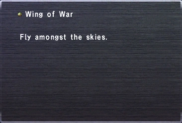 Wing of War (key item) | FFXIclopedia | Fandom
