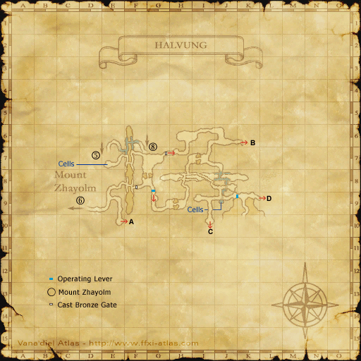 Halvung/Maps | FFXIclopedia | Fandom