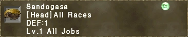 Sandogasa | FFXIclopedia | Fandom