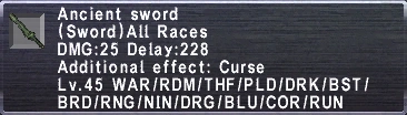 Ancient Sword | FFXIclopedia | Fandom