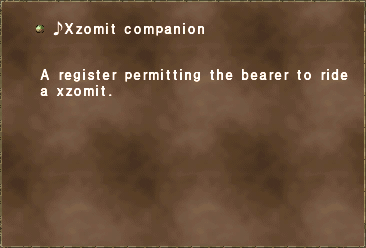 ♪Xzomit companion | FFXIclopedia | Fandom