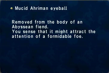 Mucid Ahriman eyeball | FFXIclopedia | Fandom