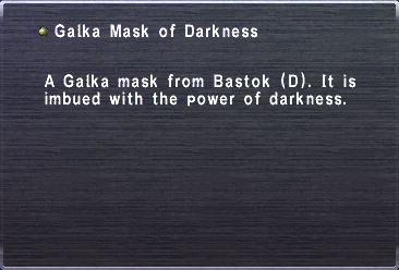 Galka Mask of Darkness | FFXIclopedia | Fandom
