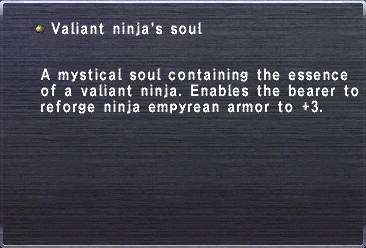 Valiant ninja's soul | FFXIclopedia | Fandom