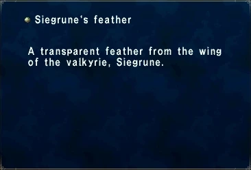 Siegrune's feather | FFXIclopedia | Fandom