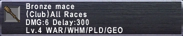 Bronze Mace | FFXIclopedia | Fandom