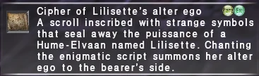 Cipher: Lilisette | FFXIclopedia | Fandom