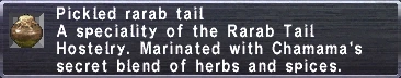 Pickled Rarab Tail | FFXIclopedia | Fandom