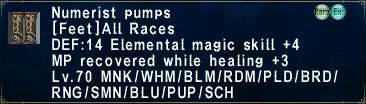 Numerist Pumps | FFXIclopedia | Fandom