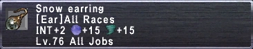 Snow Earring | FFXIclopedia | Fandom