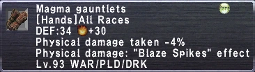 Magma Gauntlets | FFXIclopedia | Fandom