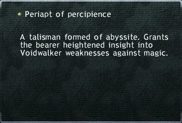 Periapt of Percipience | FFXIclopedia | Fandom