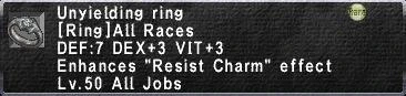 Unyielding Ring | FFXIclopedia | Fandom
