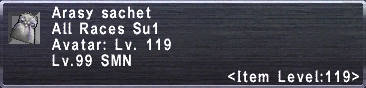 Arasy Sachet | FFXIclopedia | Fandom