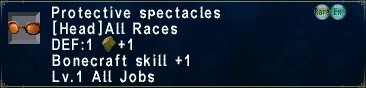 Protective Spectacles | FFXIclopedia | Fandom