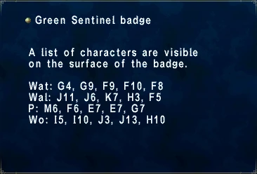 Green Sentinel Badge | FFXIclopedia | Fandom