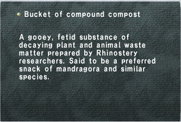 Bucket of compound compost | FFXIclopedia | Fandom