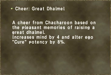 Cheer: Great Dhalmel | FFXIclopedia | Fandom