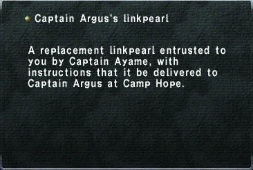 Captain Argus's linkpearl | FFXIclopedia | Fandom