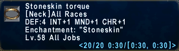 Stoneskin Torque | FFXIclopedia | Fandom