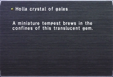 Holla crystal of gales | FFXIclopedia | Fandom