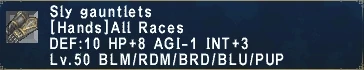 Sly Gauntlets | FFXIclopedia | Fandom