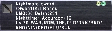 Nightmare Sword | FFXIclopedia | Fandom