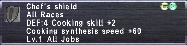 Chef's Shield | FFXIclopedia | Fandom
