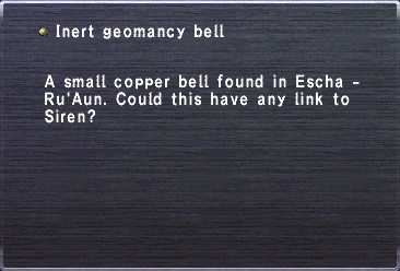 Inert geomancy bell | FFXIclopedia | Fandom