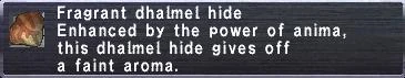 Fragrant Dhalmel Hide | FFXIclopedia | Fandom