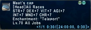 Maat's Cap | FFXIclopedia | Fandom