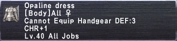 Opaline Dress | FFXIclopedia | Fandom