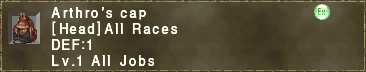 Arthro's Cap | FFXIclopedia | Fandom