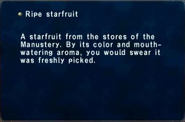 Ripe starfruit (Abyssea) | FFXIclopedia | Fandom