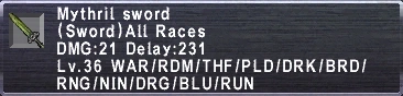 Mythril Sword | FFXIclopedia | Fandom