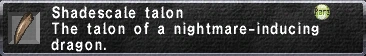 Shadescale Talon | FFXIclopedia | Fandom